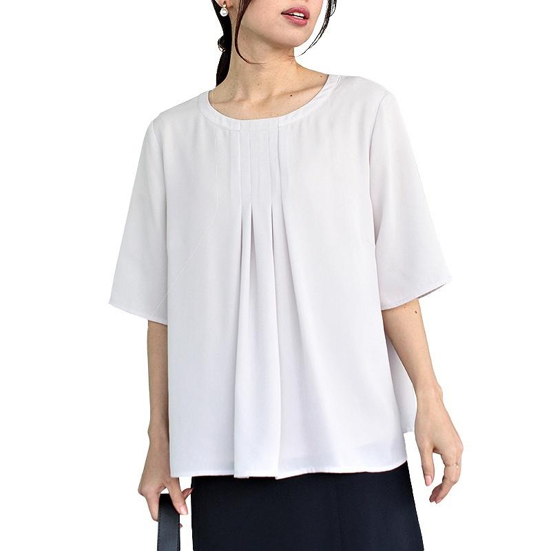 fleur by mint breeze 【大きいサイズ】ジョーゼット タック ブラウス : マルイ(丸井)Yahoo!店 - 通販 - Yahoo!ショッピング