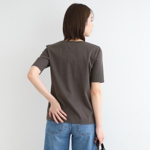 INDIVI 【洗える／コットン100％】VネックロゴTシャツ : マルイ(丸井)Yahoo!店 - 通販 - Yahoo!ショッピング