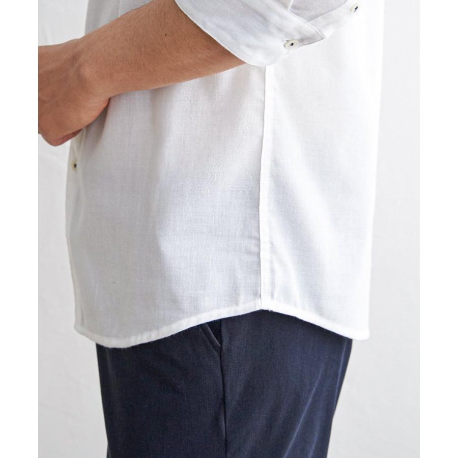 ikka 7分リネン混切り替えポケットシャツ : マルイ(丸井)Yahoo!店 - 通販 - Yahoo!ショッピング