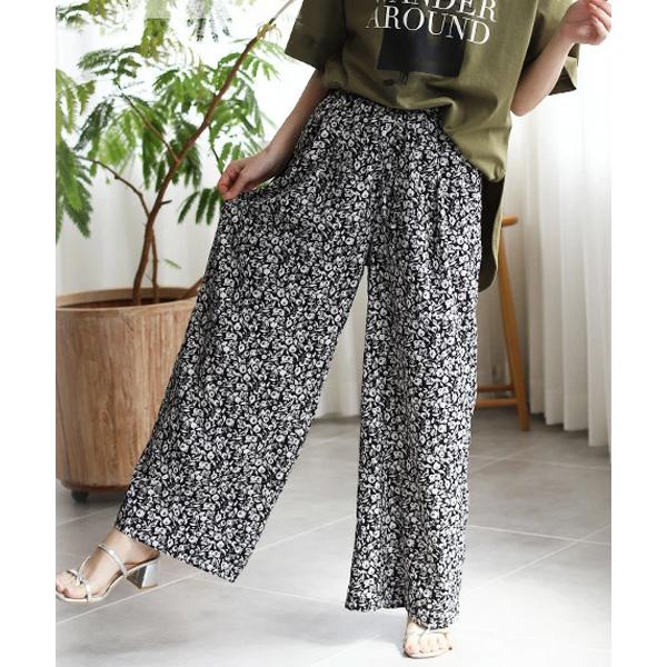 REAL CUBE（リアルキューブ） ボタニカルプリントイージーワイドパンツ : マルイ(丸井)Yahoo!店 - 通販 - Yahoo!ショッピング