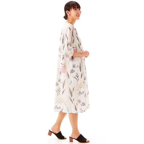 SUPER HAKKA HAKKA×さかたきよこ「noon」/「forest」プリントピンタックワンピース : マルイ(丸井)Yahoo!店 - 通販 - Yahoo!ショッピング