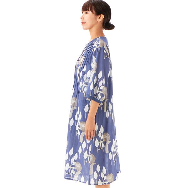 SUPER HAKKA HAKKA×さかたきよこ「noon」/「forest」プリントピンタックワンピース : マルイ(丸井)Yahoo!店 - 通販 - Yahoo!ショッピング