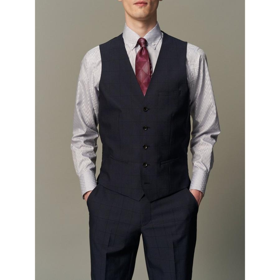 TAKA-Q（タカキュー） 【超光沢 ストレッチ】レノマ オム 2ボタン3