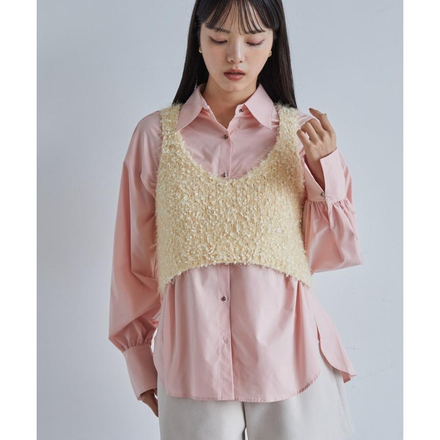 VIS 【前後2WAY】ポンポンシャギーニットビスチェ : マルイ(丸井)Yahoo!店 - 通販 - Yahoo!ショッピング