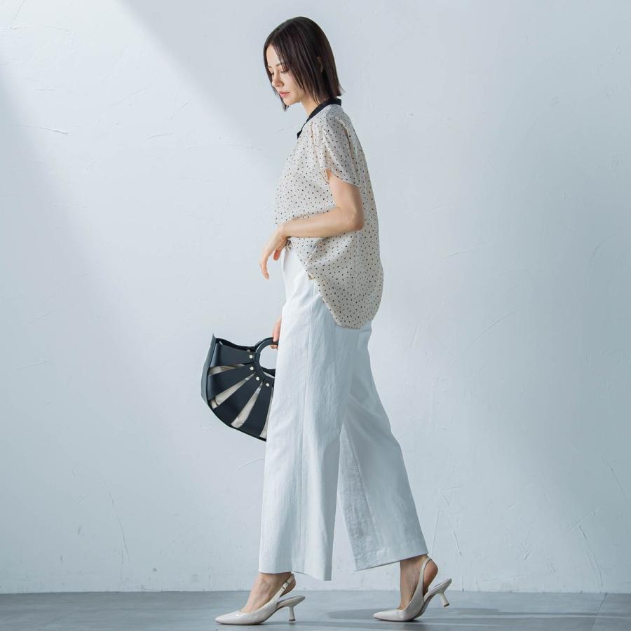 LAUTREAMONT（ロートレアモン） 【WEB限定】パール使いとろみブラウス