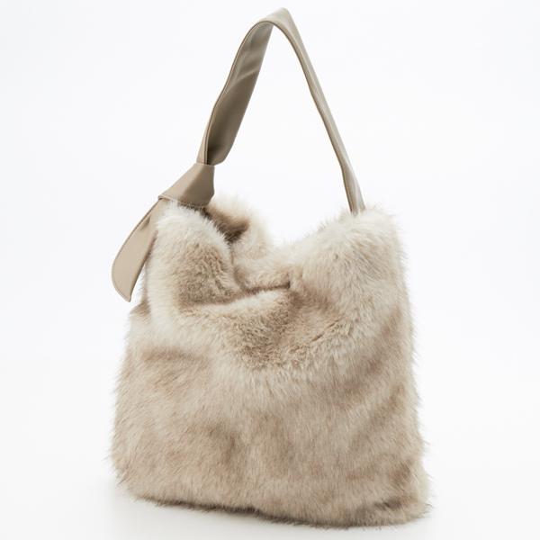 cache 【A4ファイル対応】カシュカシュ cachecache リボンワンハンドルミンク風エコファートート : マルイ(丸井)Yahoo!店 - 通販 - Yahoo!ショッピング