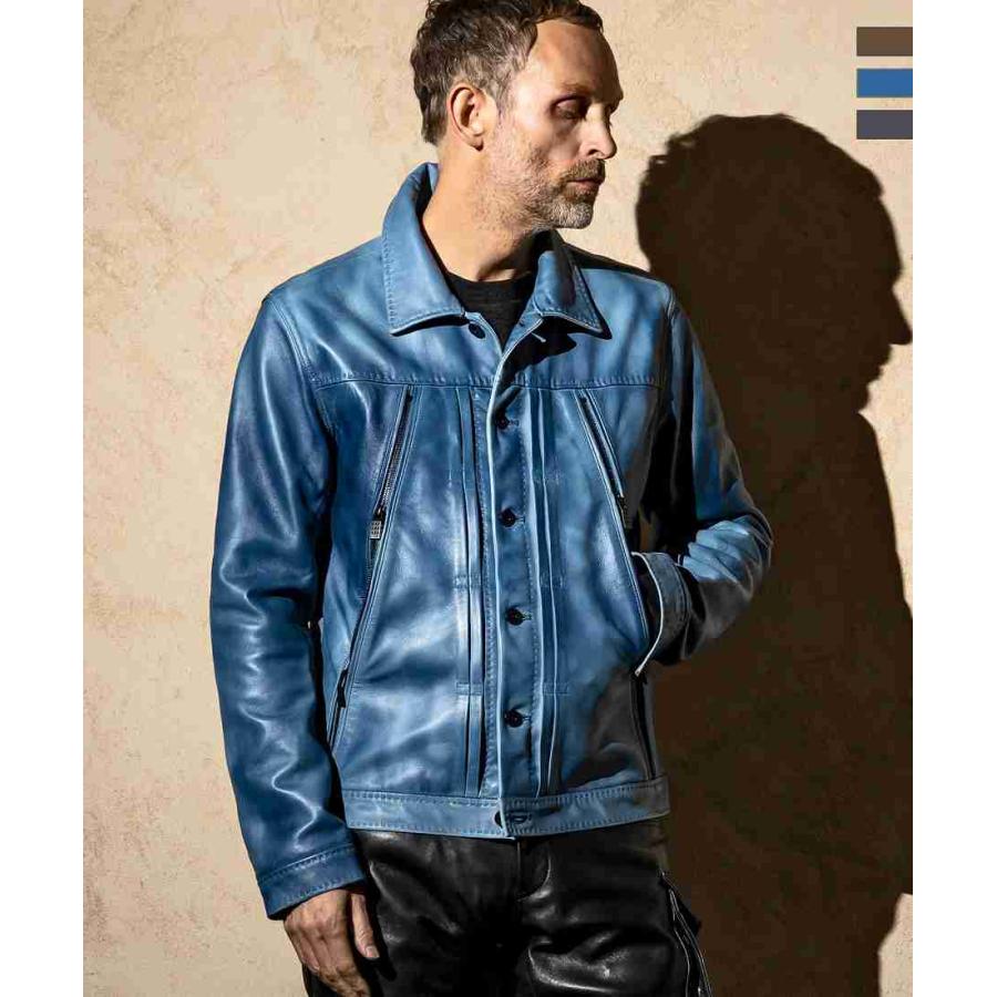 CDM BY CARPEDIEM C DIEM レザーグラデーションネオリベットジャケット2 : マルイ(丸井)Yahoo!店 - 通販 - Yahoo!ショッピング