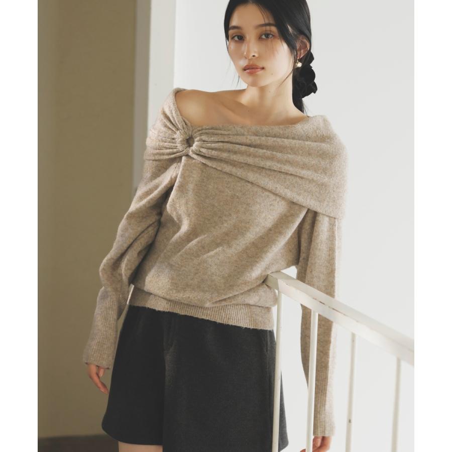 VIS 【2WAY】ミックスヤーンオフショルダーニット : マルイ(丸井)Yahoo!店 - 通販 - Yahoo!ショッピング