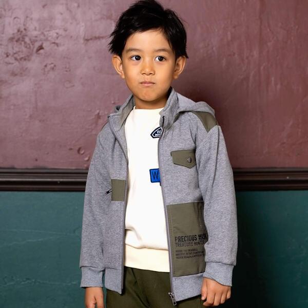 WASK エステル裏起毛リップストップポケットパーカー(100~160cm) : マルイ(丸井)Yahoo!店 - 通販 - Yahoo!ショッピング