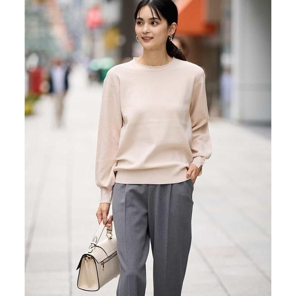 a.v.v 【雑誌InRed(宝島社)1月号掲載】パールトリムネックニットプルオーバー : マルイ(丸井)Yahoo!店 - 通販 - Yahoo!ショッピング