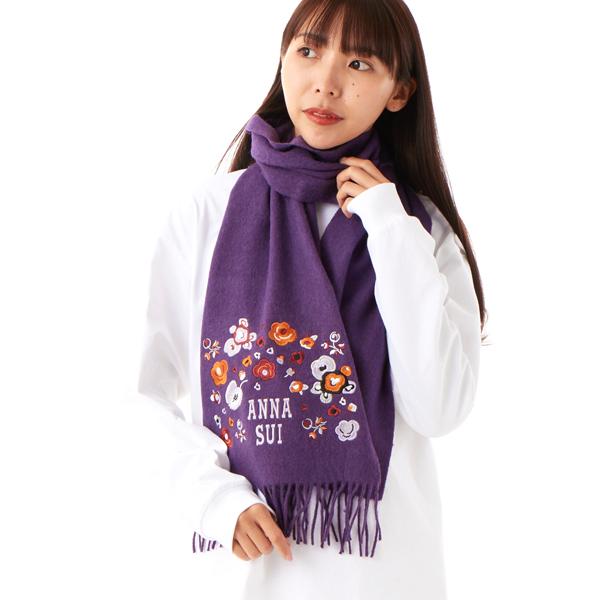 ANNA SUI（アナ スイ） ウール刺繍マフラー : ce0179911701 : マルイ(丸井)Yahoo!店 - 通販 - Yahoo ...
