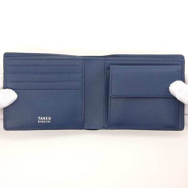TAKEO KIKUCHI（タケオキクチ） スクイーズ 二つ折り財布 小銭入れ付