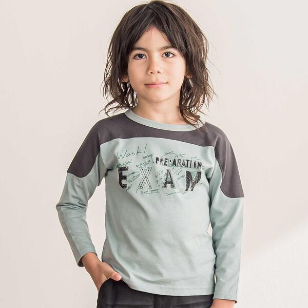 WASK バイカラー手書き風ロゴ天竺Tシャツ(100~160cm) : マルイ(丸井)Yahoo!店 - 通販 - Yahoo!ショッピング