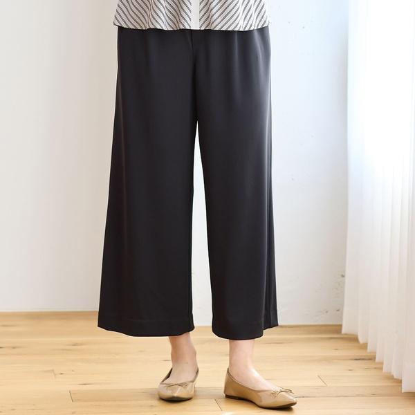 LOBJIE 【洗える・日本製・セットアップ可能】プルリ ワイドクロップドパンツ : マルイ(丸井)Yahoo!店 - 通販 - Yahoo!ショッピング