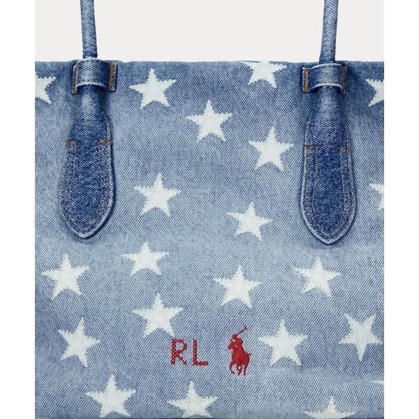 POLO RALPH LAUREN フラッグ デニム ミディアム Bellport トート POLO RALPH LAUREN フラッグ デニム ミディアム Bellport トート