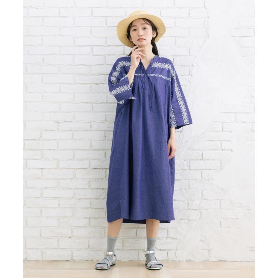 サブストリート（sab street）/【大きいサイズ】 15号(3L) エンブロイダリーレースデニムワンピース Sab Street 【大きいサイズ】 15号(3L) エンブロイダリーレースデニム