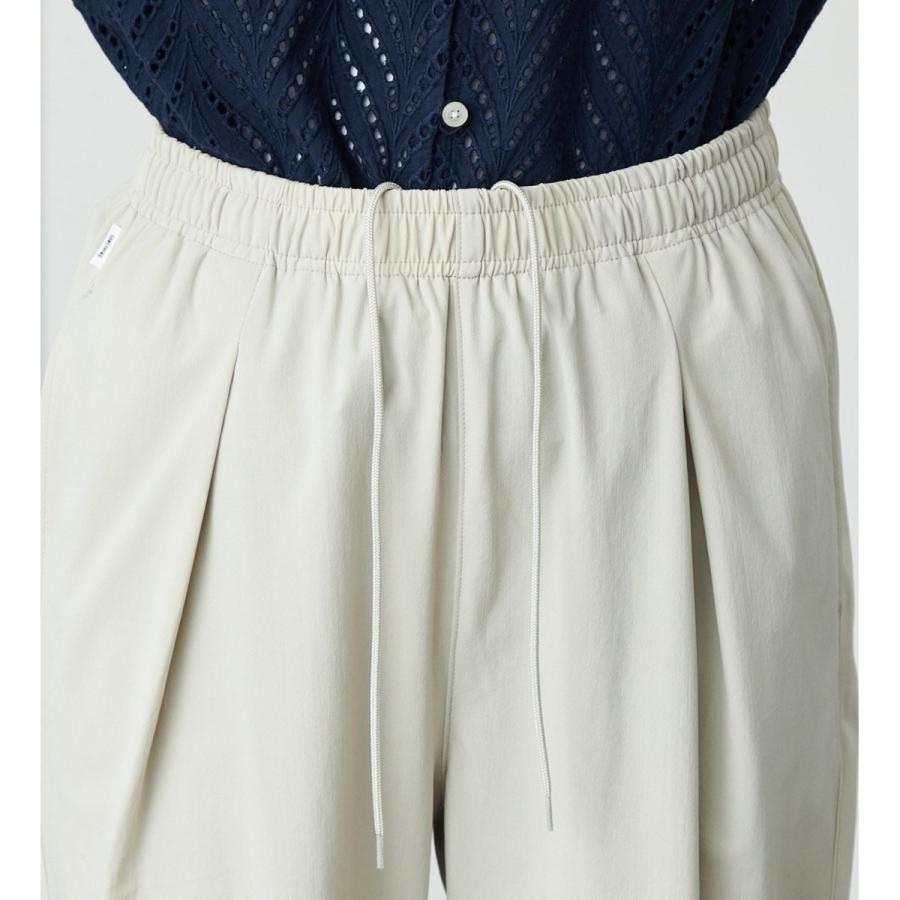 SOMETHING（サムシング） ウエストゴムSLテーパードパンツ【UVカット