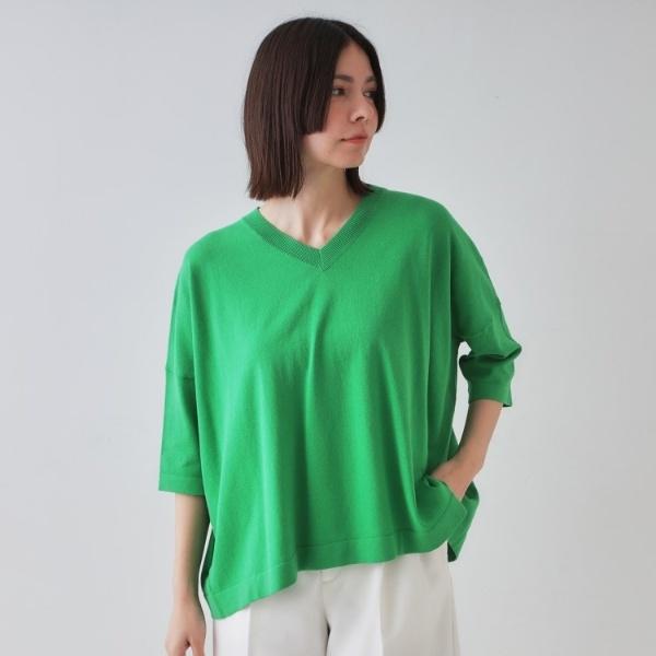 OPAQUE.CLIP リラクシーワイドVネックニット【洗濯機洗い可】 : マルイ(丸井)Yahoo!店 - 通販 - Yahoo!ショッピング