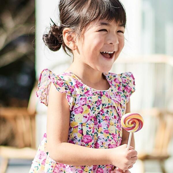 BeBe フルールドゥジョワプリントベビーワンピース(80~90cm) : マルイ(丸井)Yahoo!店 - 通販 - Yahoo!ショッピング