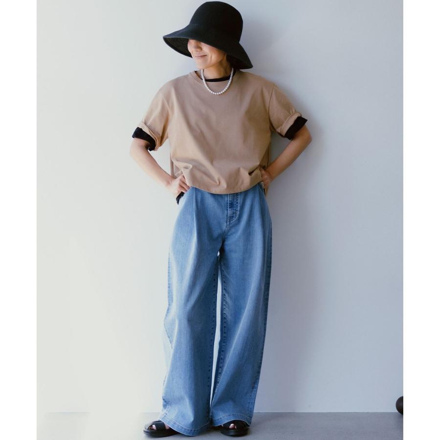 23区 【Oggi6月号掲載/接触冷感】23区DENIM サマー タック ワイド パンツ : マルイ(丸井)Yahoo!店 - 通販 - Yahoo!ショッピング