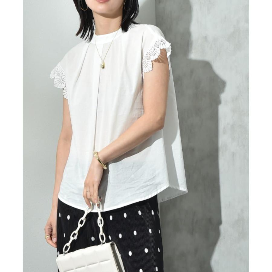 INTERPLANET 綿ローン袖レースブラウス : マルイ(丸井)Yahoo!店 - 通販 - Yahoo!ショッピング