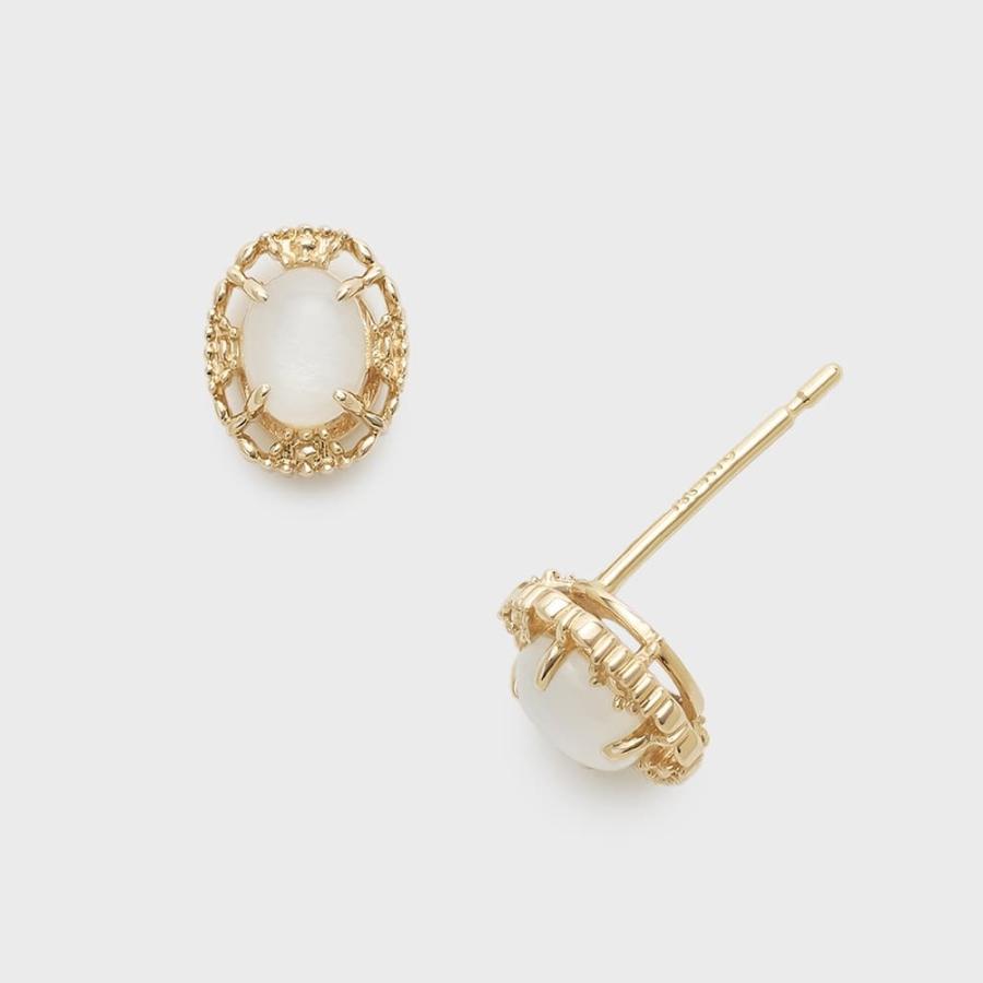 NOJESS K10ムーンストーンピアス : マルイ(丸井)Yahoo!店 - 通販 - Yahoo!ショッピング