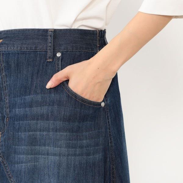 NICOLE white（ニコルホワイト） ウエストバックゴムランダム切り替え