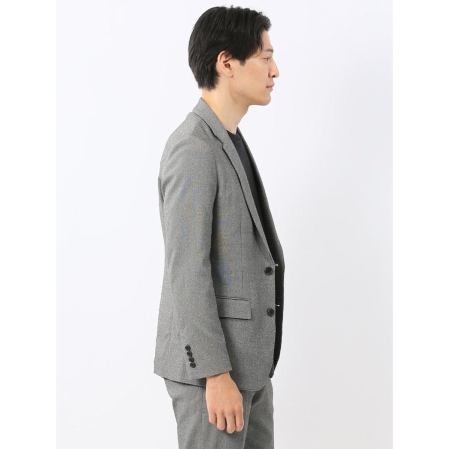 ストレッチ ウォッシャブル】m.f.エディトリアル 2釦ジャケット グレー