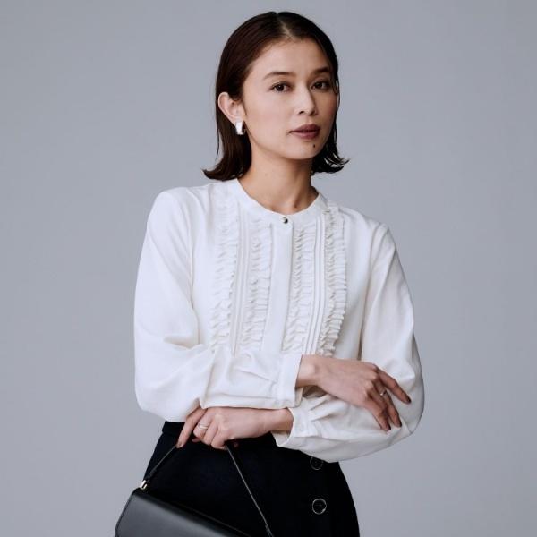 UNTITLED フィブリルサテン長袖ブラウス : マルイ(丸井)Yahoo!店 - 通販 - Yahoo!ショッピング