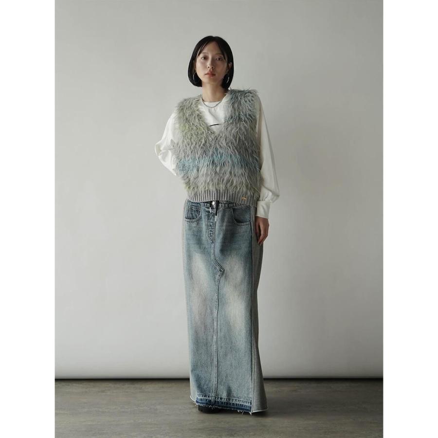 RADIATE（ラディエイト） ロングシャギークロップドベスト : マルイ