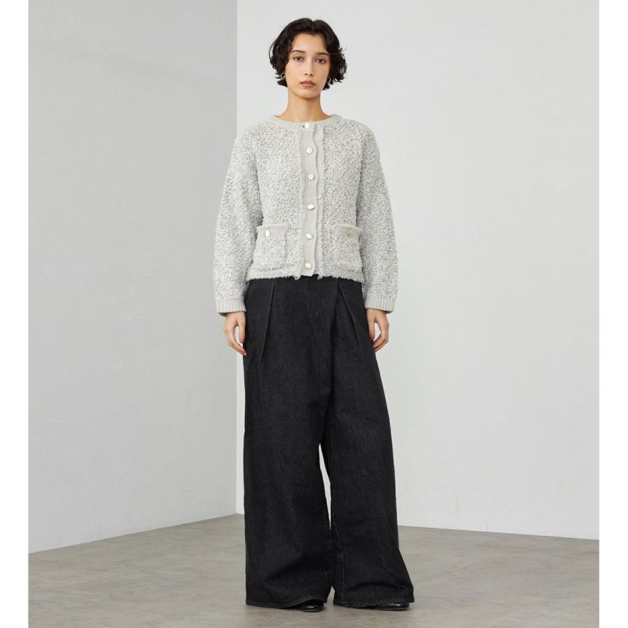 SOMETHING（サムシング） ツイードライクニットジャケット : マルイ