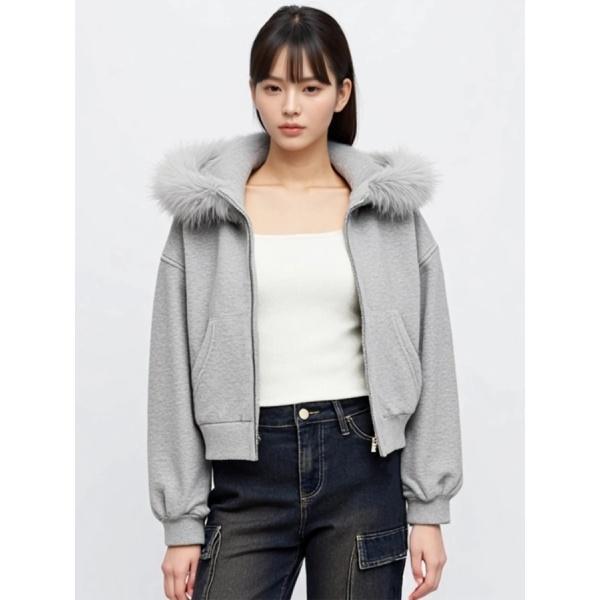 LUDIC PARK フードファーレギュラー丈ジップパーカー : マルイ(丸井)Yahoo!店 - 通販 - Yahoo!ショッピング