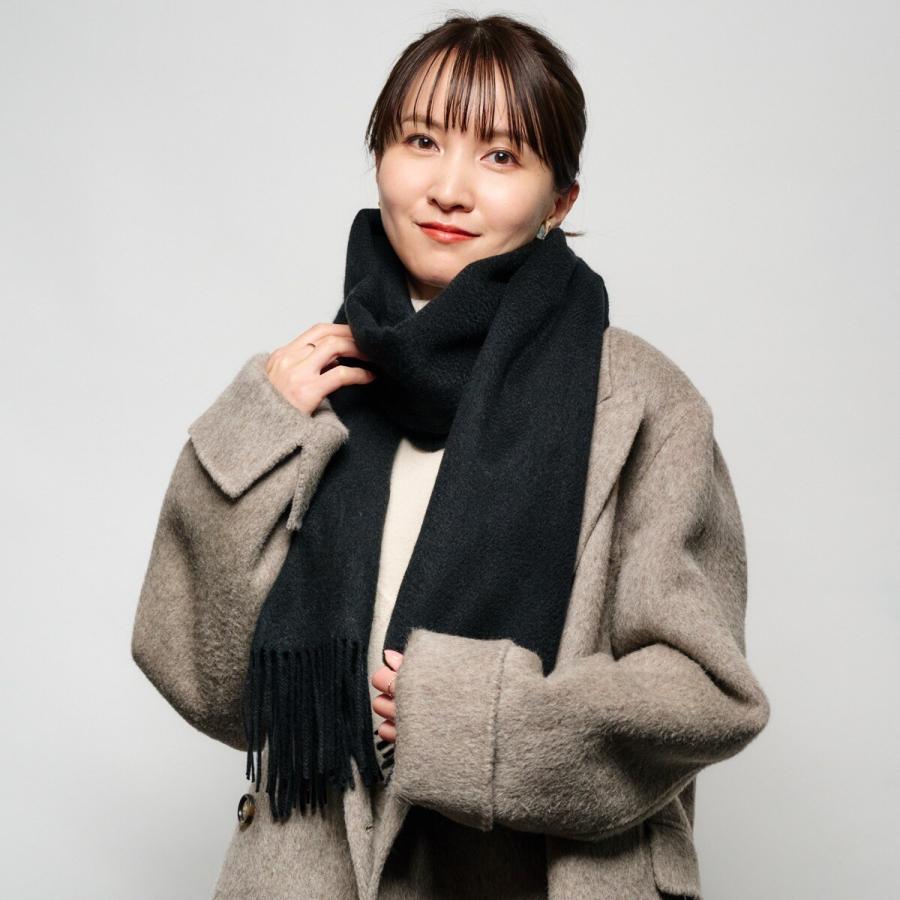 MOONBAT（ムーンバット） 【洗える】カシミヤ100％紡毛厚手ストール 50