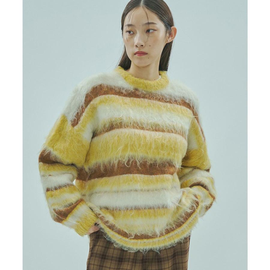 ROSE BUD（ローズバッド） STRIPE KNIT TOP : マルイ(丸井)Yahoo!店