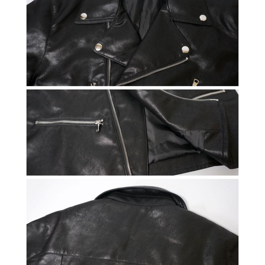 アウトレットセール!!リングス フェイクレザー ダブルライダースジャケット メンズ 新作2022-2023年モデル RINGS 132028 ...