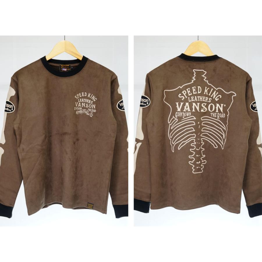 VANSON アウトレットセール!!バンソン ボーン刺繍 起毛プレーティング 長袖Tシャツ ロンTee メンズ 新作2023-2024年モデル nvlt-2320 : 02BRAND ゼロツー ...