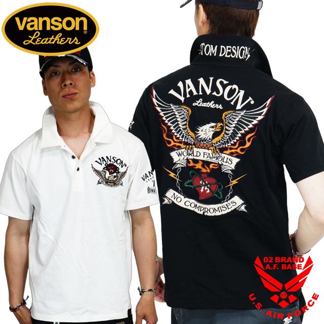 VANSON（バンソン） イーグル刺繍 半袖ポロシャツ メンズ 新作2026年モデル VANSON nvps-2602 : 02BRAND ...