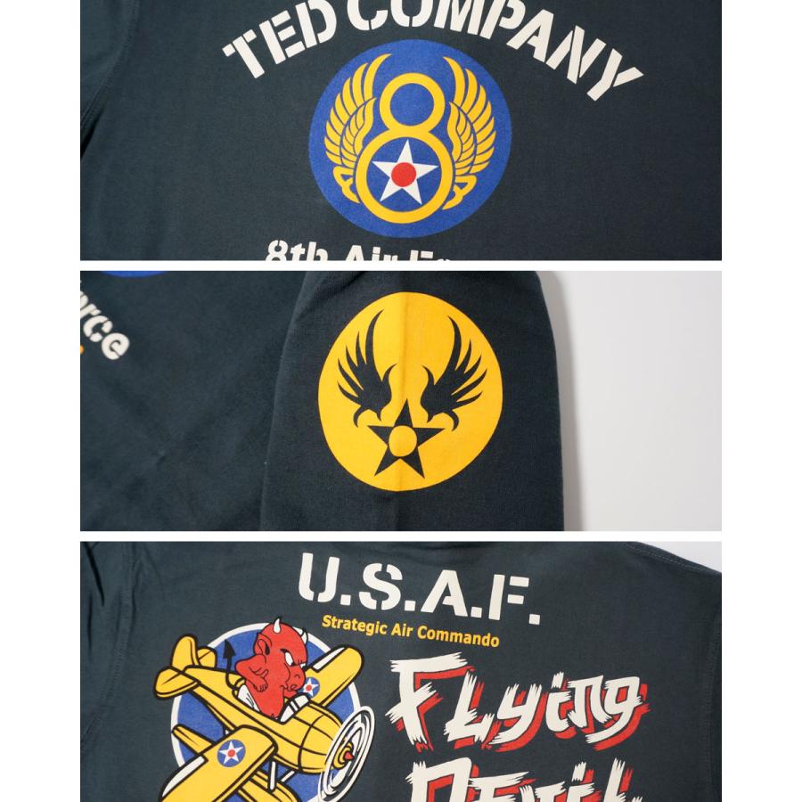 TEDMAN テッドマン 8TH AIR FORCE FLYING DEVIL 半袖Tシャツ メンズ 新作2023年モデル TEDMANS tdss-555 : 02BRAND ゼロツー ...