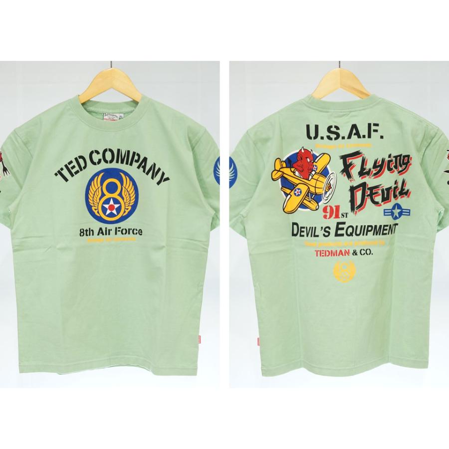 TEDMAN テッドマン 8TH AIR FORCE FLYING DEVIL 半袖Tシャツ メンズ 新作2023年モデル TEDMANS tdss-555 : 02BRAND ゼロツー ...