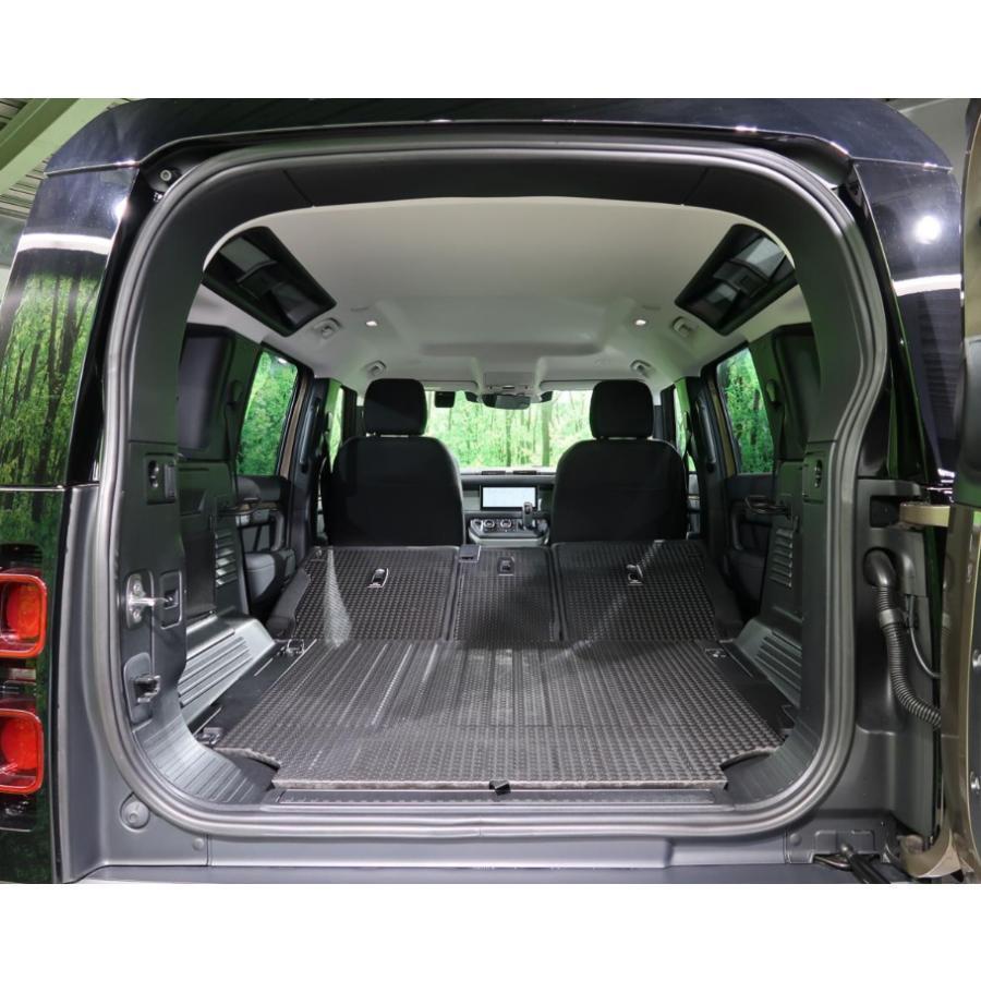 高品質 ランドローバー ディフェンダー110 2020-2023 ラゲッジマットカバー トランクマット トレイガーニッシュ カーゴマット 防水防汚 保護 1p ...