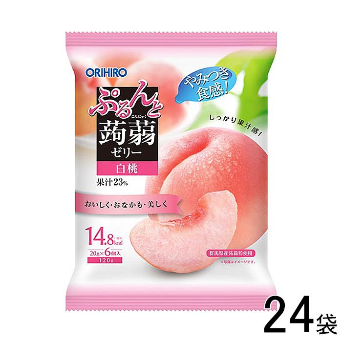ORIHIRO 24袋／ オリヒロ ぷるんと蒟蒻ゼリーパウチ 白桃 6個入×24袋 ／食品／NA : オーナインショップ ヤフー店 - 通販 ...