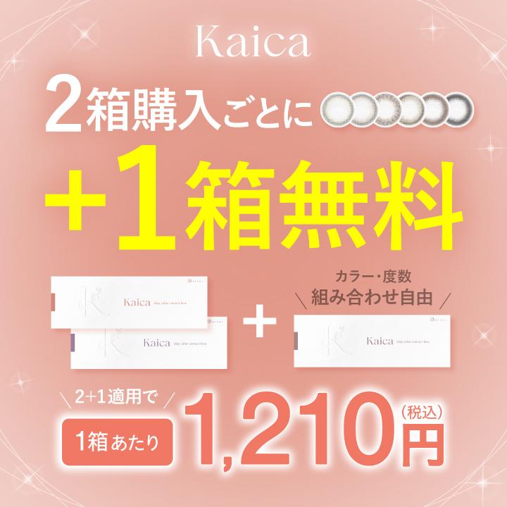 アイセイ 【2箱購入ごとに+1箱無料】カラコン Kaica カイカ ワンデー 1箱10枚入り 度あり 度なし UV加工 高含水 58% 裸眼系 透明感 コンタクト 1day 沢尻エリカ ...