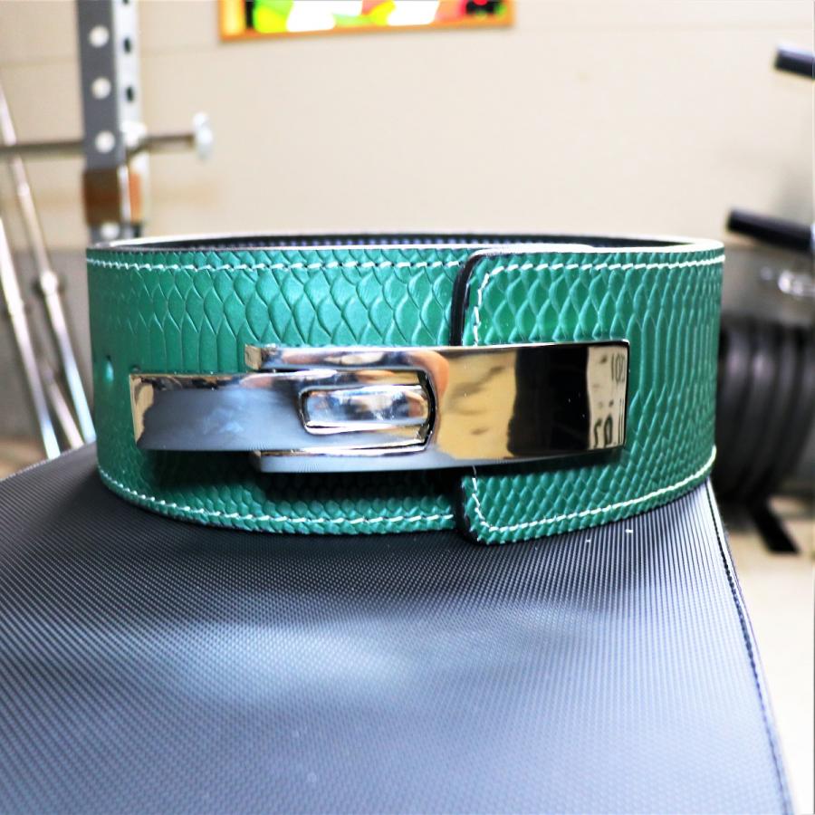 10FIT レバーアクションベルト パワーベルト リフティングベルト レザー ダークグリーン クロコダイル柄 筋トレ TE-111 : 10FIT - 通販 - Yahoo!ショッピング