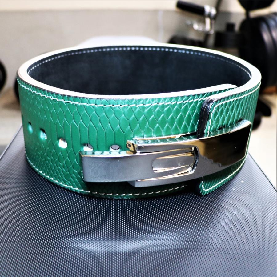 10FIT レバーアクションベルト パワーベルト リフティングベルト レザー ダークグリーン クロコダイル柄 筋トレ TE-111 : 10FIT - 通販 - Yahoo!ショッピング