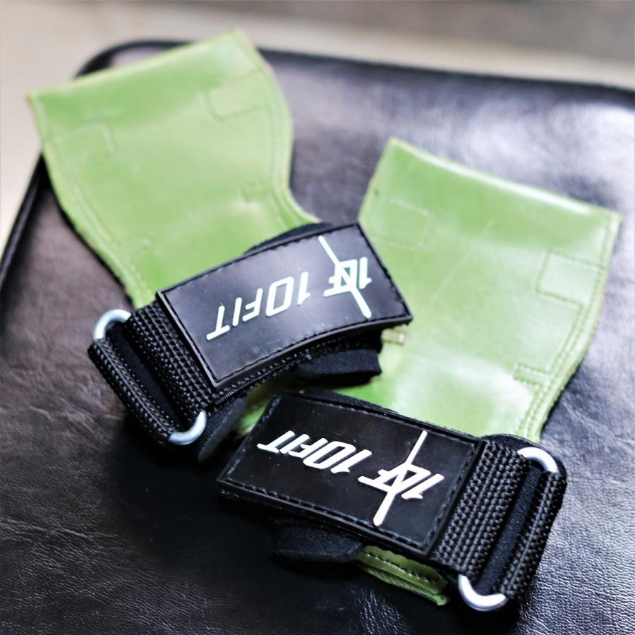 パワーグリップ 筋トレ ボディビル ペア 緑 TE-59 10FIT : te-59 : 10FIT - 通販 - Yahoo!ショッピング