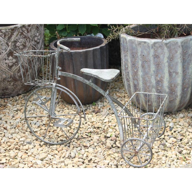 プランター オブジェ 三輪車型 ガーデンシャビートライシクル (6062) ※北海道・沖縄・離島配送不可 : ウッドデッキ エクステリア リーベ - 通販 - Yahoo!ショッピング