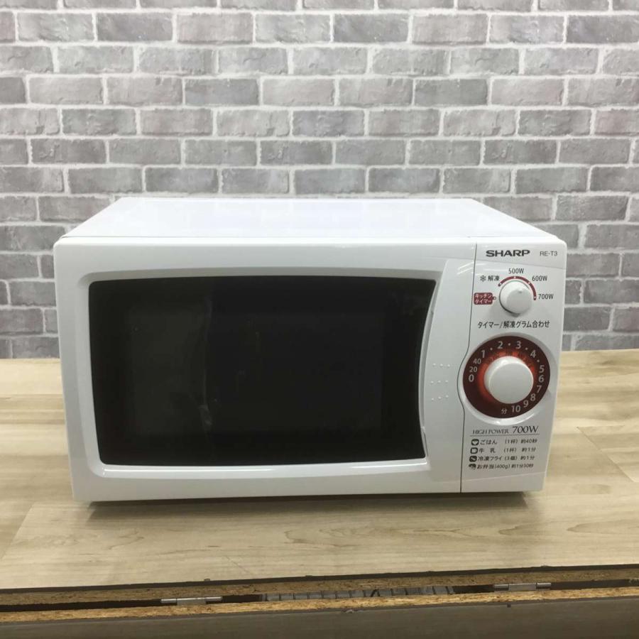 SHARP シャープ 電子レンジ 700W 50hz 東日本専用 RE-T3-W5 2019年製 中古 : リユース家電Happy - 通販 - Yahoo!ショッピング