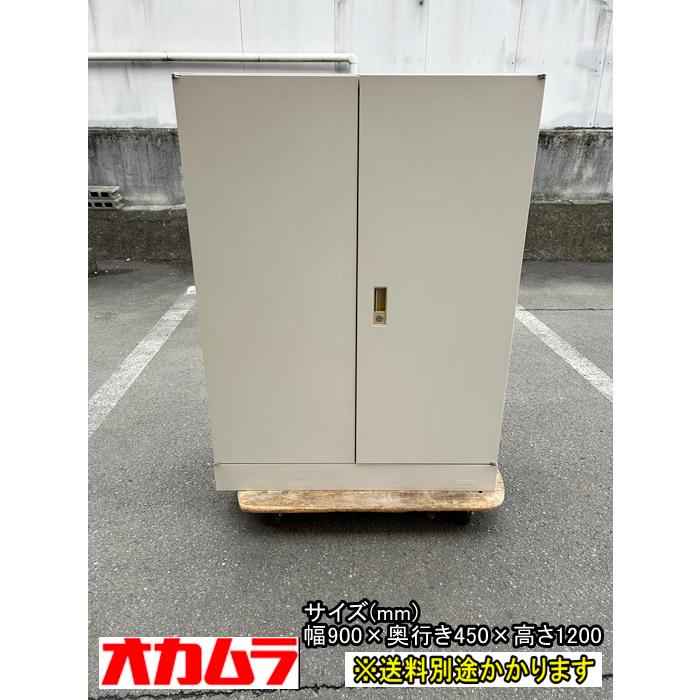 オカムラ （中古）（一部地域送料無料）オカムラ 両開き書庫3段 鍵付き ナチュラルグレー F-HB-540-0304A : ワンツーマート - 通販 - Yahoo!ショッピング