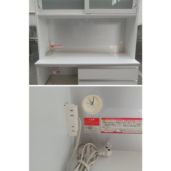 （中古）（一部地域送料無料）(株)ユーアイ 食器棚 ホワイト レイク キッチンボード F-SA-109-1213A : ワンツーマート - 通販 - Yahoo!ショッピング