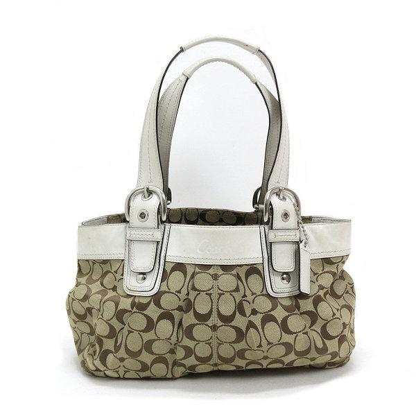 k コーチ/COACH F13742 ソーホープリーテッド シグネチャートートバッグ/LADIES 130【中古】 : マニライズ ユーズド ...